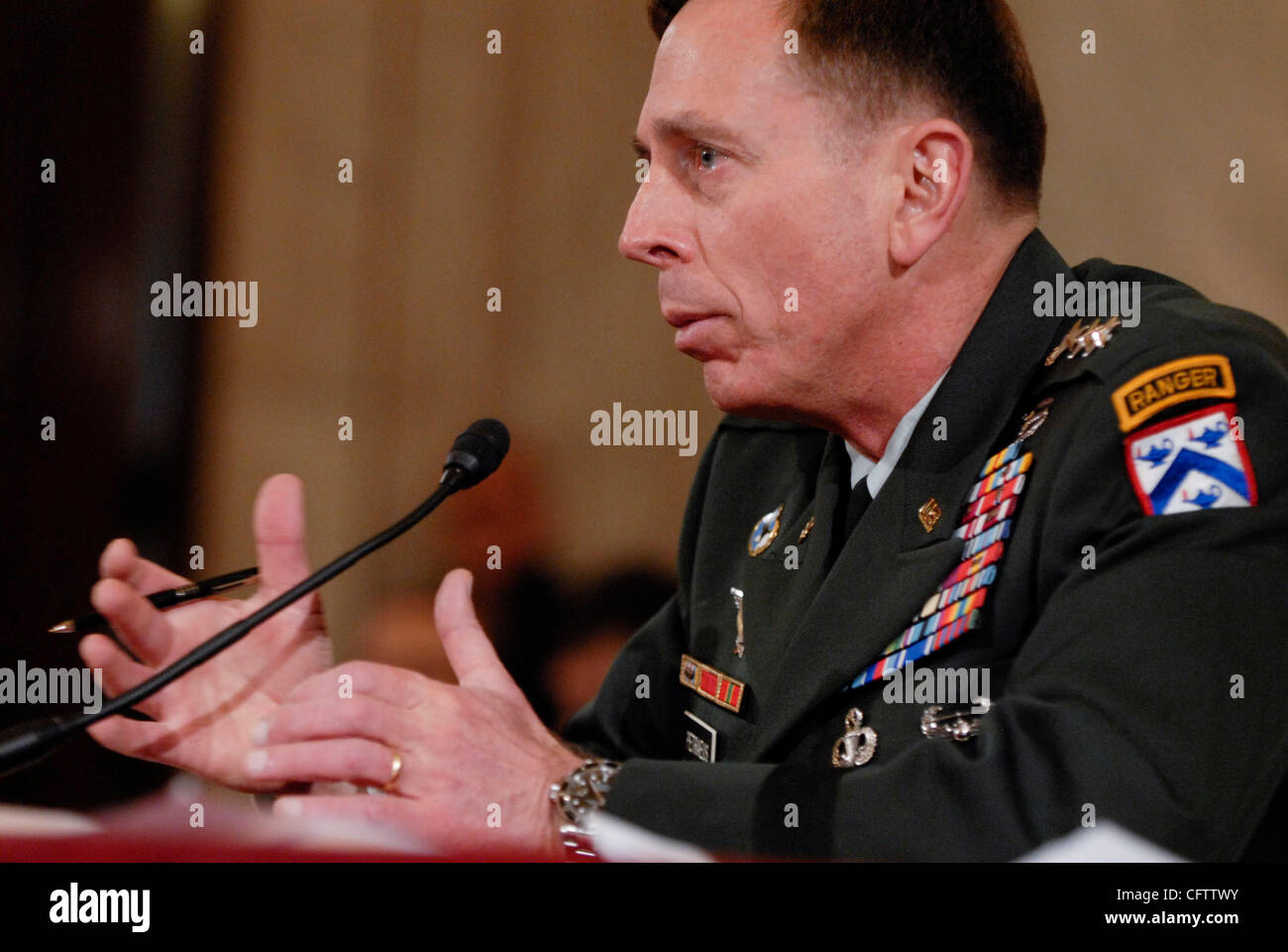 Jan 23, 2007; Washington, DC, USA; Army Lt. General DAVID PETRAEUS ...