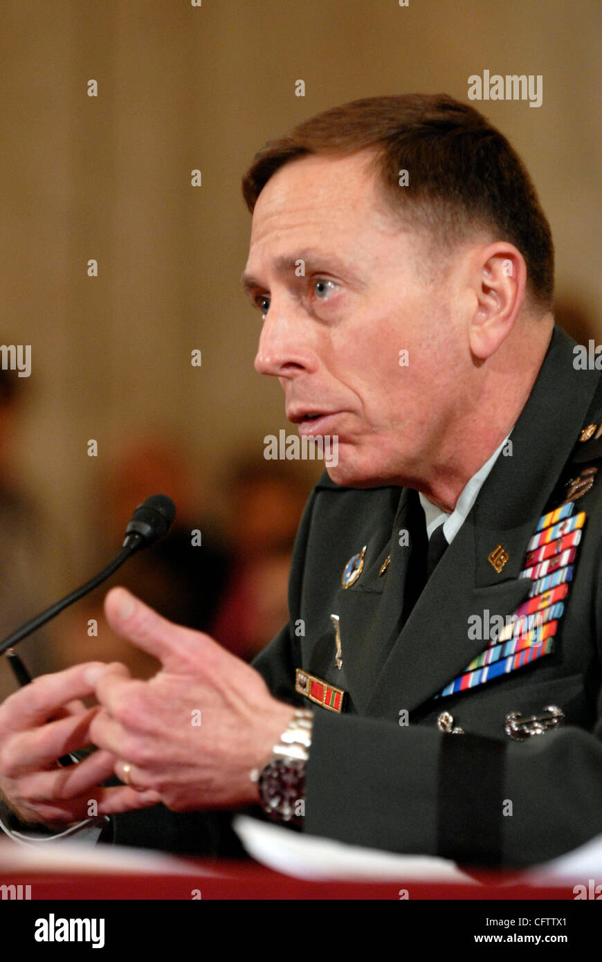 Jan 23, 2007; Washington, DC, USA; Army Lt. General DAVID PETRAEUS ...