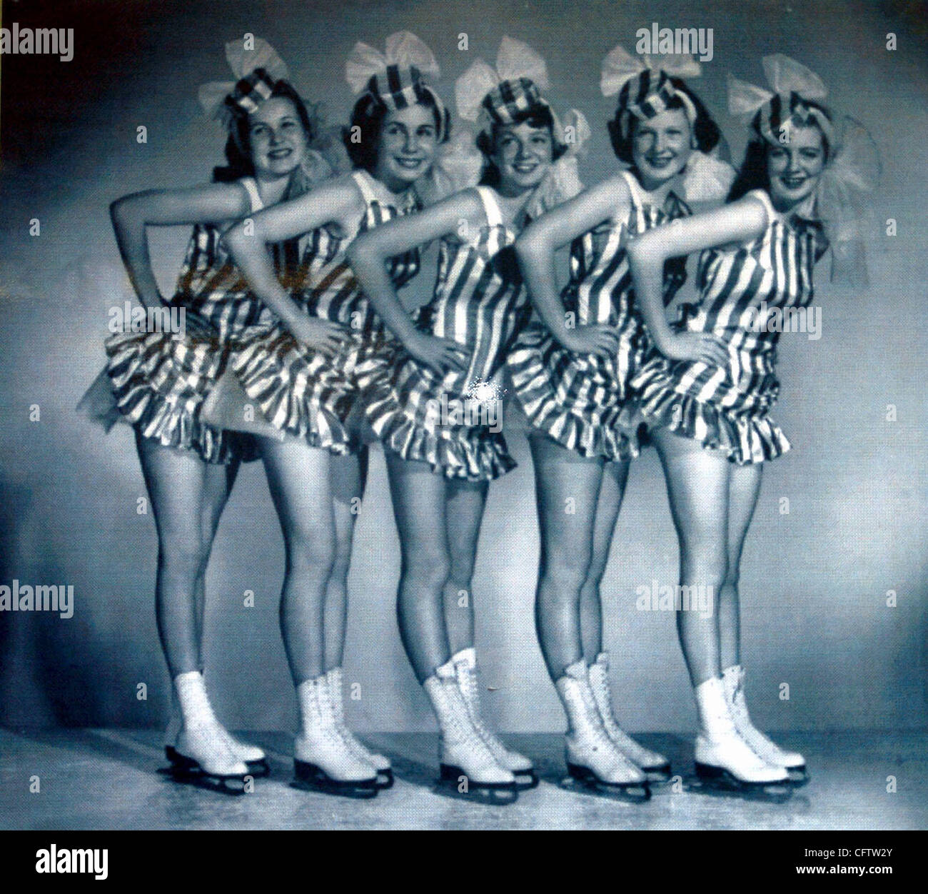 A 1940's photo from one of the monthly St Moritz Clubs performances ...