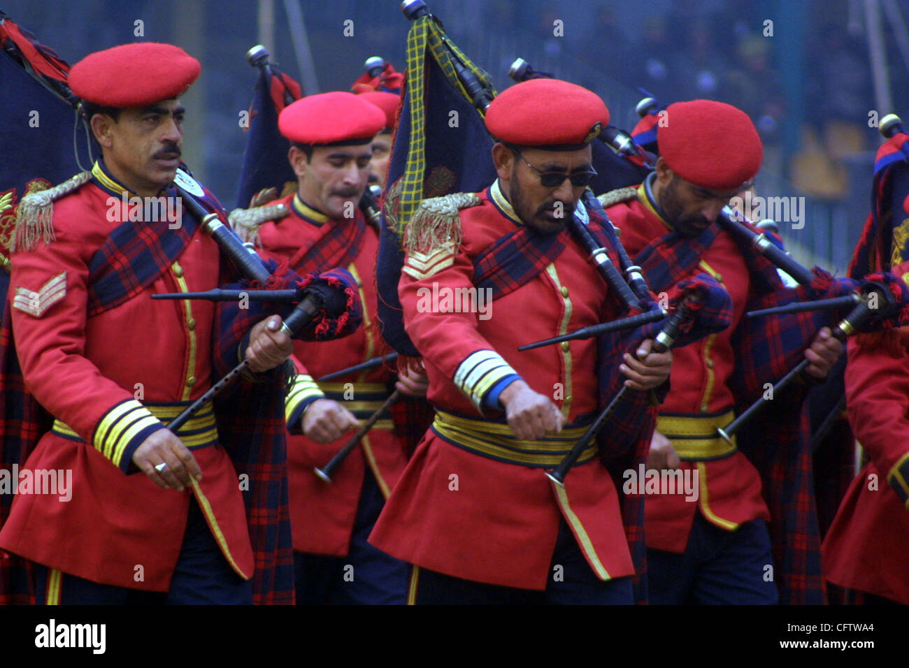 Band masters during the full dress rehearsal for the Republic Day ...