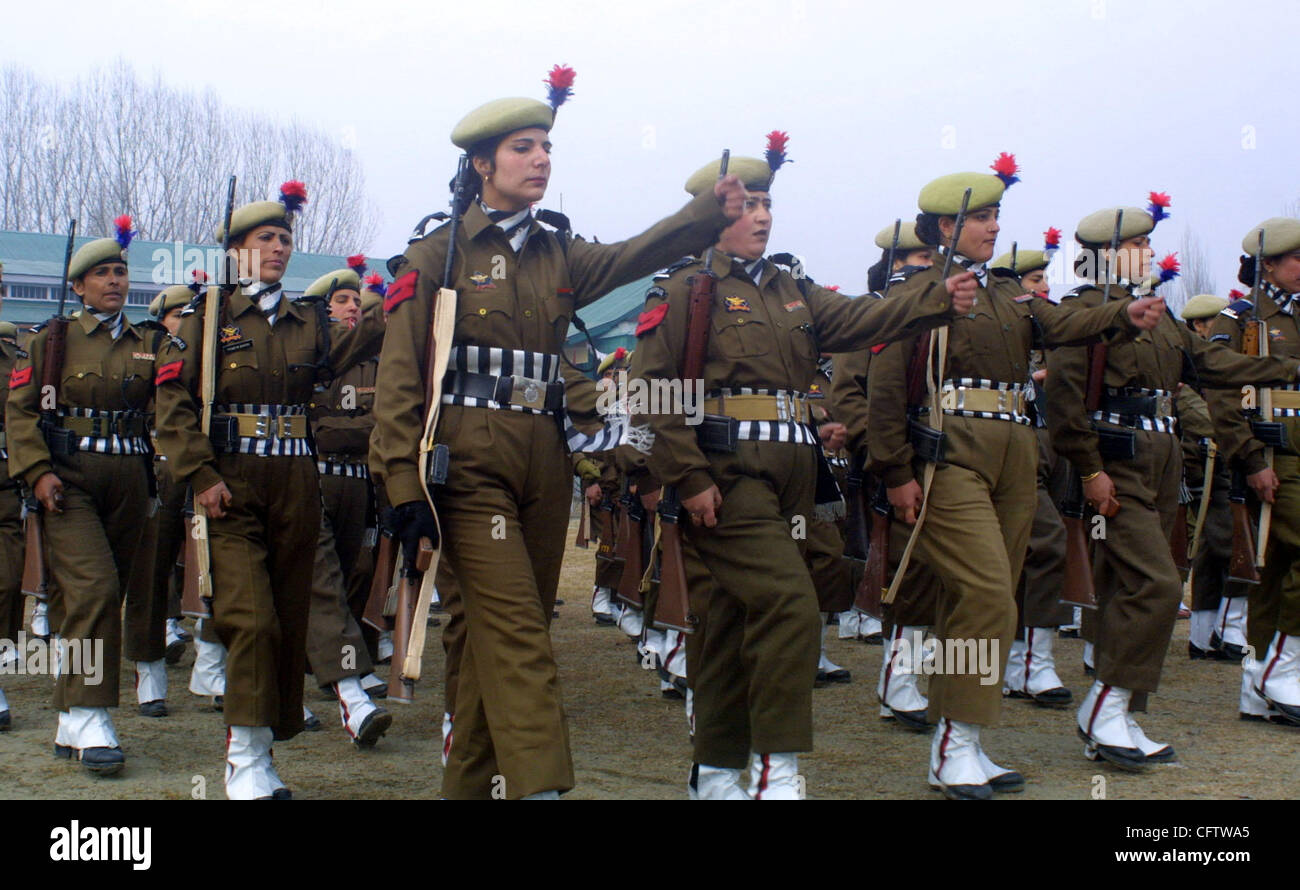 Indian Women police march during the full dress rehearsal for the ...