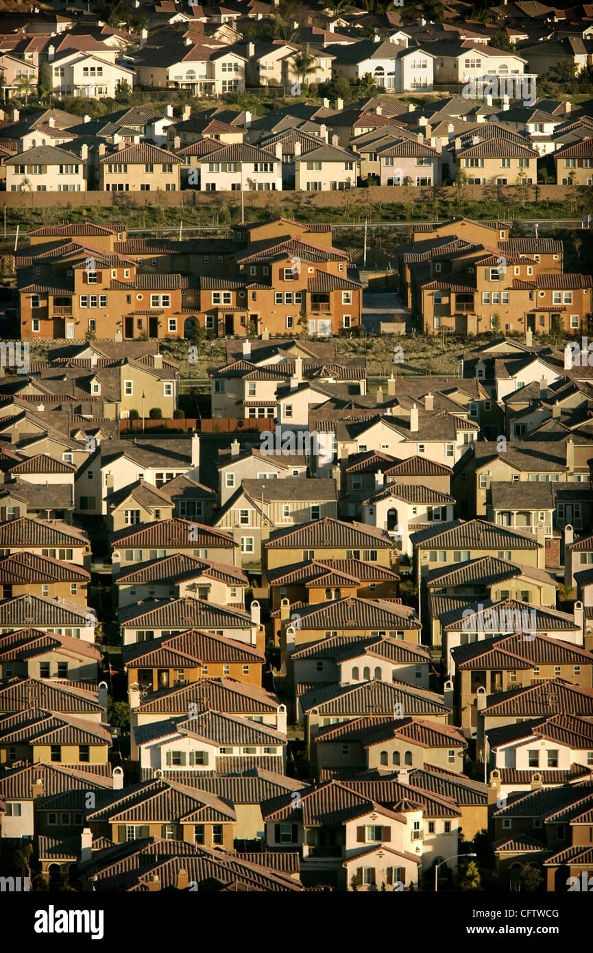 JANUARY 24, 2007, 4S RANCH, CA, USA , A birds-eye view looking ...
