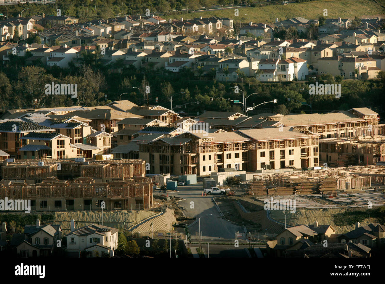 JANUARY 24, 2007, 4S RANCH, CA, USA , A birds-eye view looking ...