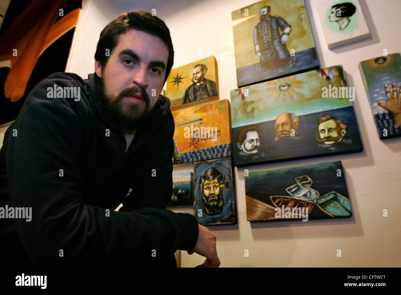 January 24, 2007, San Diego, California, USA Artist MIKE MAXWELL and ...