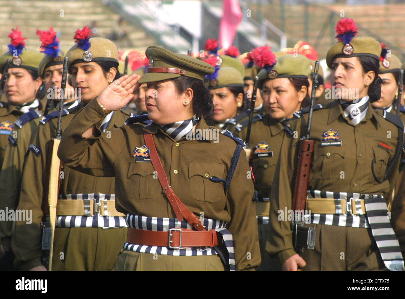 Jan 26, 2007 - Srinagar, Kashmir , INDIA - Members of the Jammu and ...