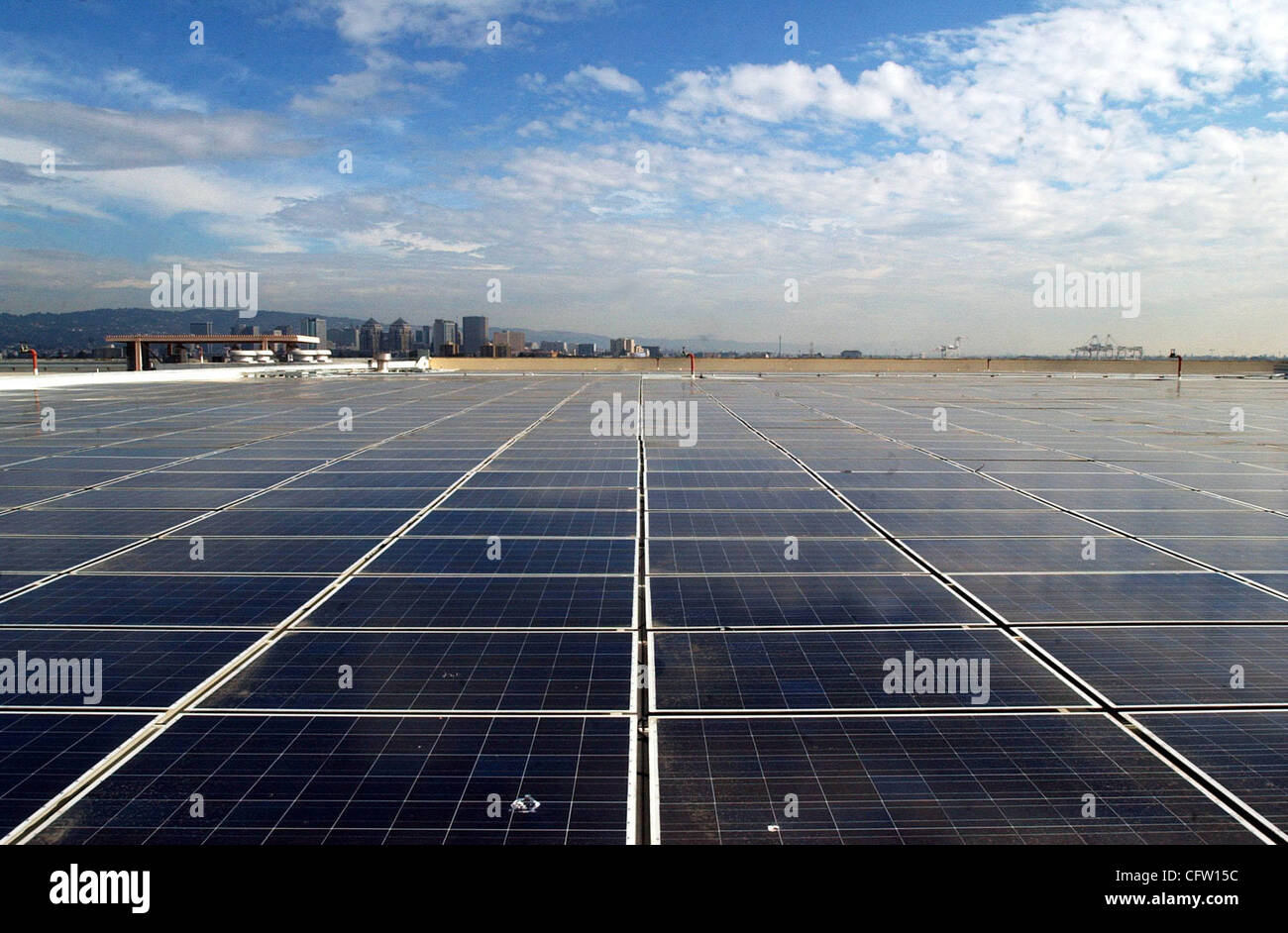 The United States Postal Plant building in Oakland, Calif., is topped ...