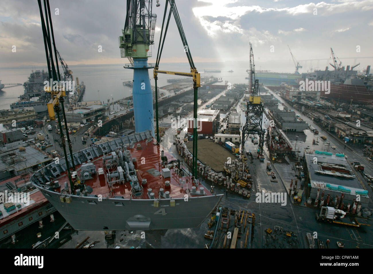 1/30/2006 San DIego- At the Nassco Ship Yard in National City ...