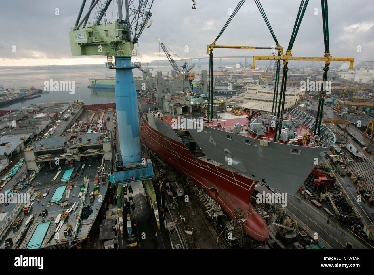1/30/2006 San DIego- At the Nassco Ship Yard in National City ...