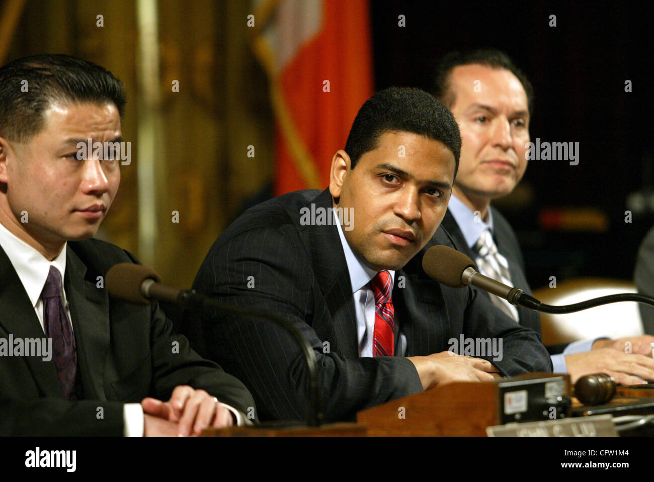 L/R: Committee Chair on Transportation John Liu, Committee Chair on ...