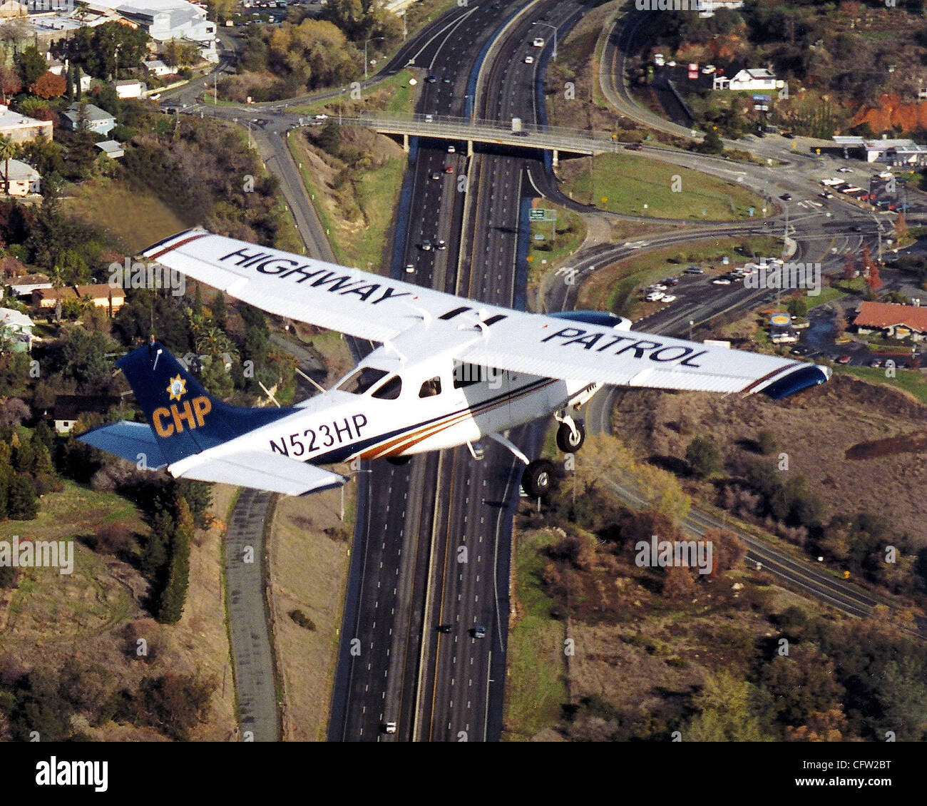 A state aircraft patrols California's freeways, one two new homeland ...