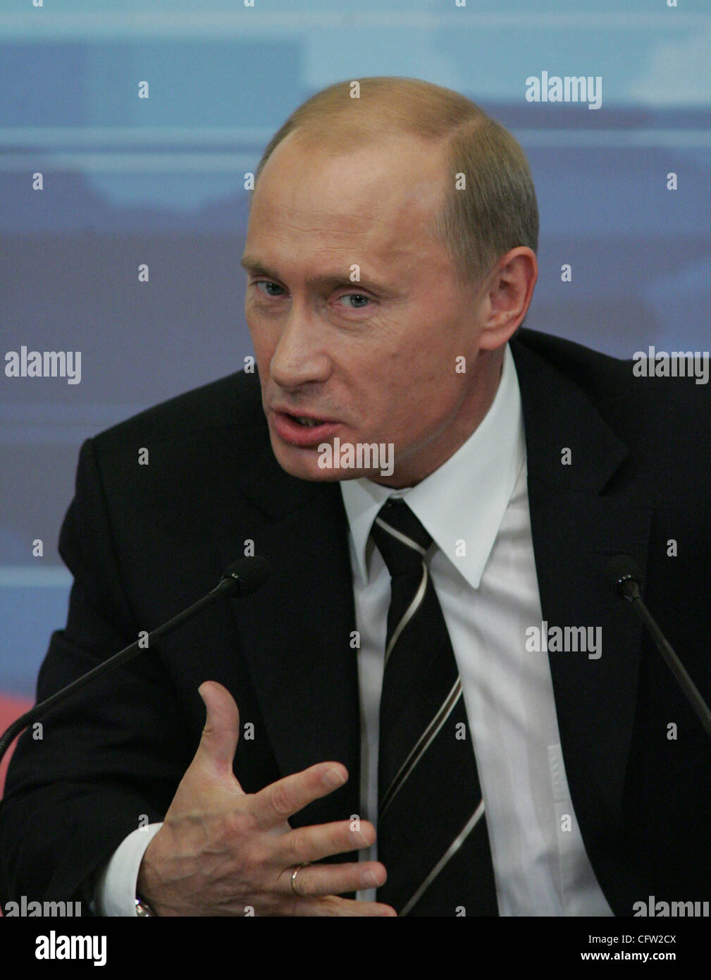 Russian President Vladimir Putin gave his annual televised press ...