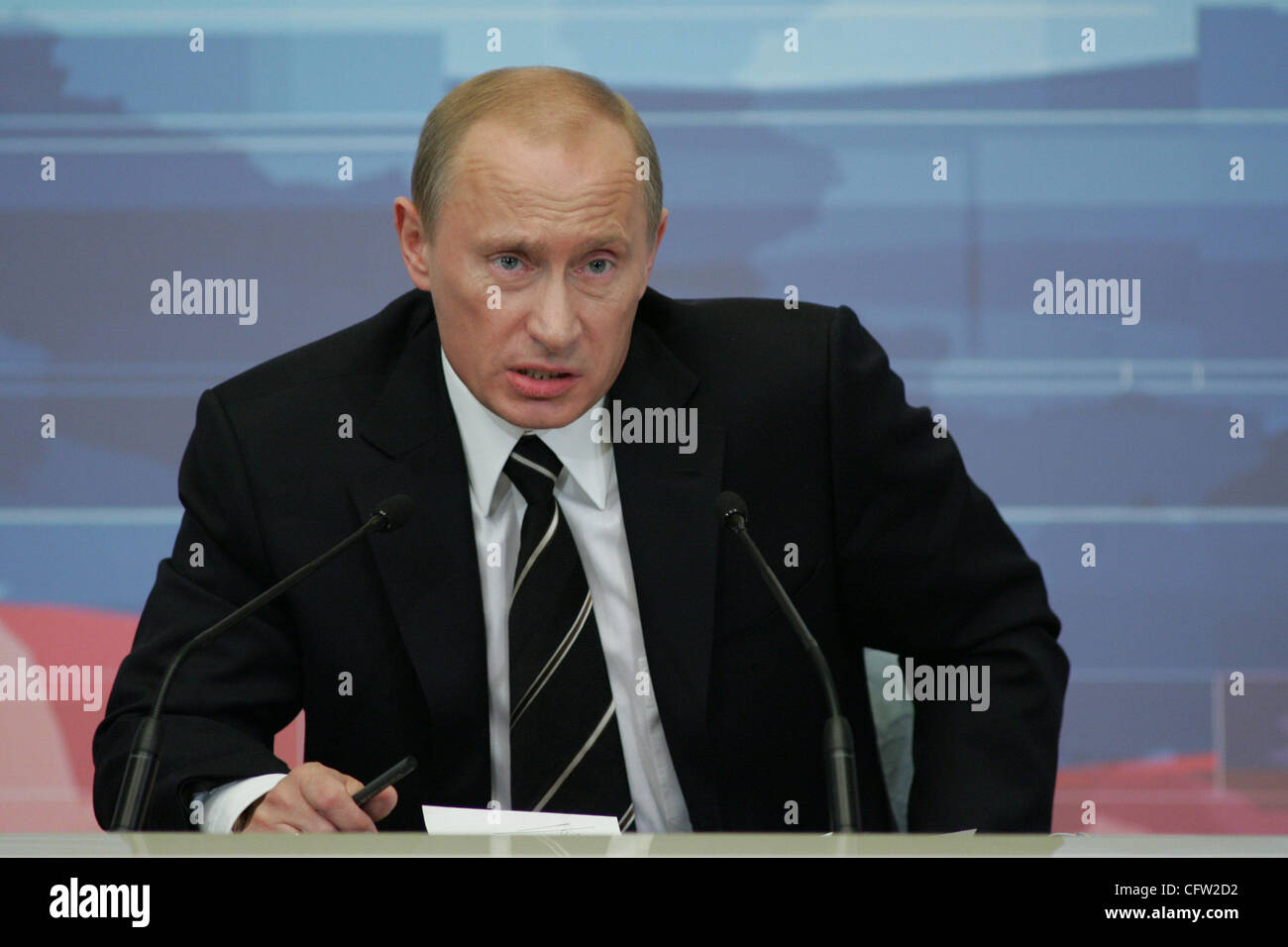 Russian President Vladimir Putin gave his annual televised press ...