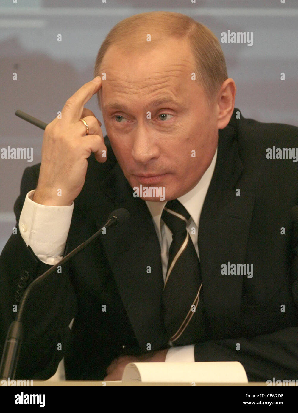 Russian President Vladimir Putin gave his annual televised press ...