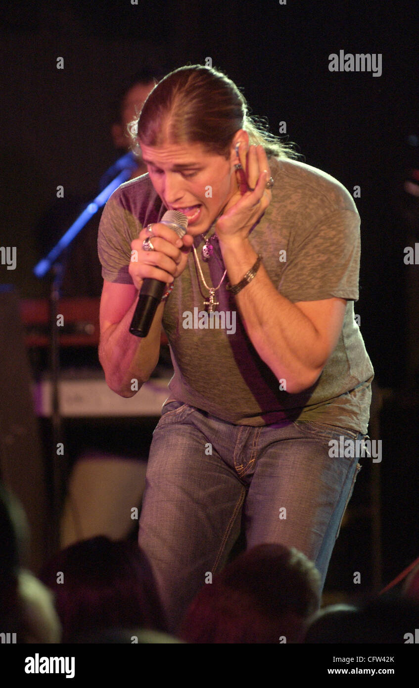 Feb. 5, 2007; Raleigh, NC USA; Musician JASON MICHAEL CARROLL performs ...