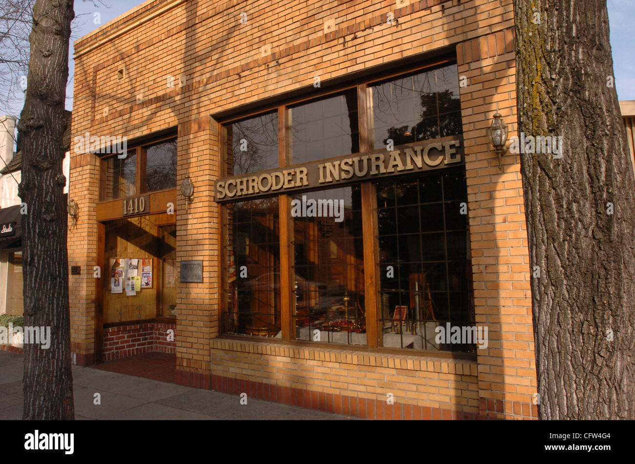 The front of the Schroder Insurance Agency on Main St. in Walnut Creek ...