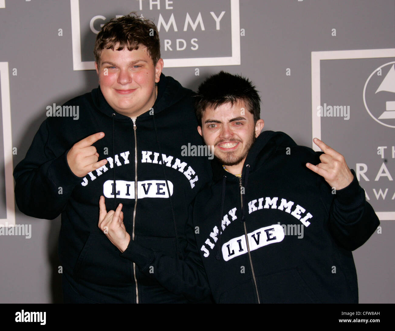 Feb 11, 2007; Los Angeles, CA, USA; GRAMMYS 2007: JONATHAN JAYNE and KENNETH BRIGGS arriving at ...