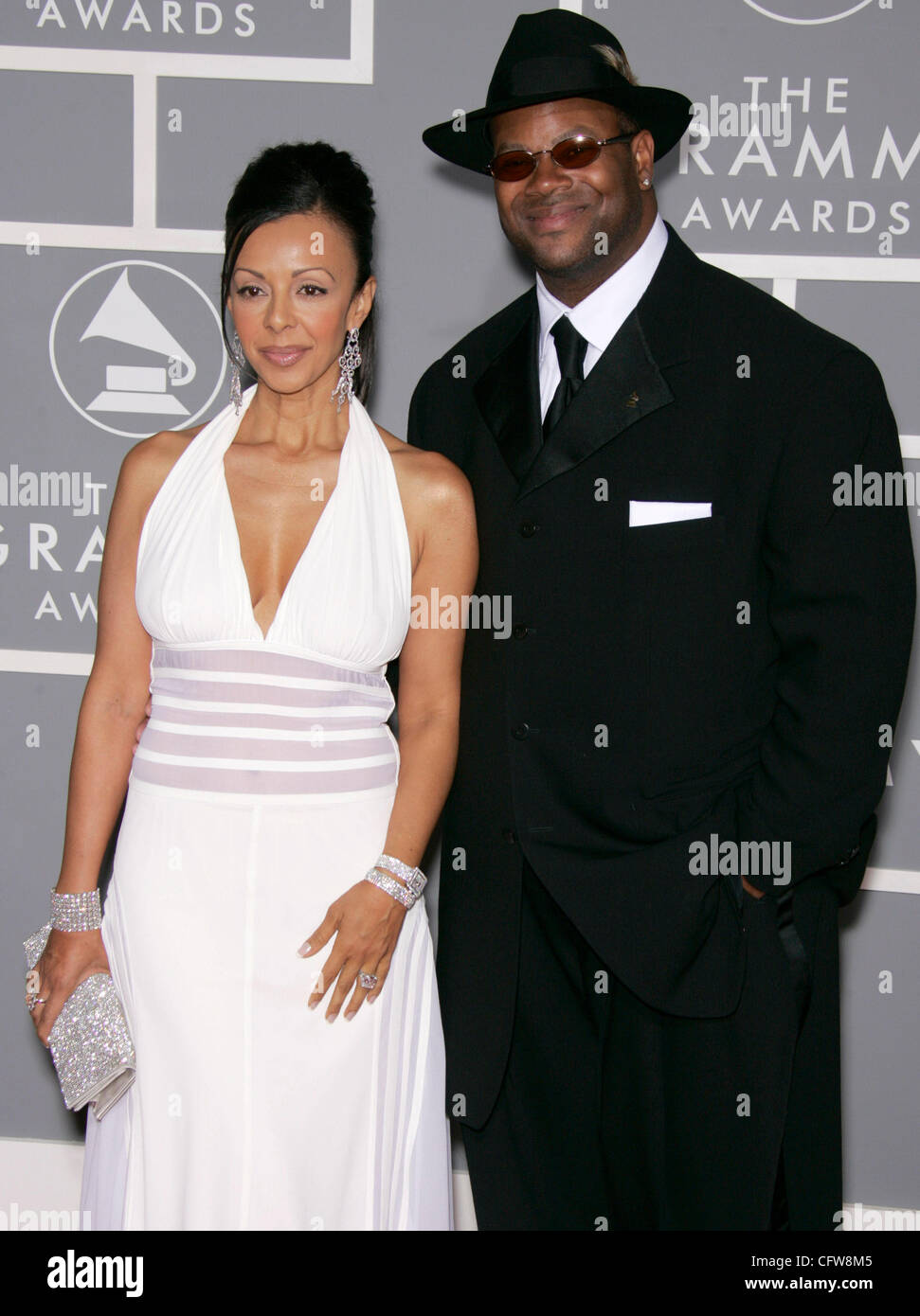 Feb 11, 2007; Los Angeles, CA, USA; GRAMMYS 2007: JIMMY JAM and wife ...