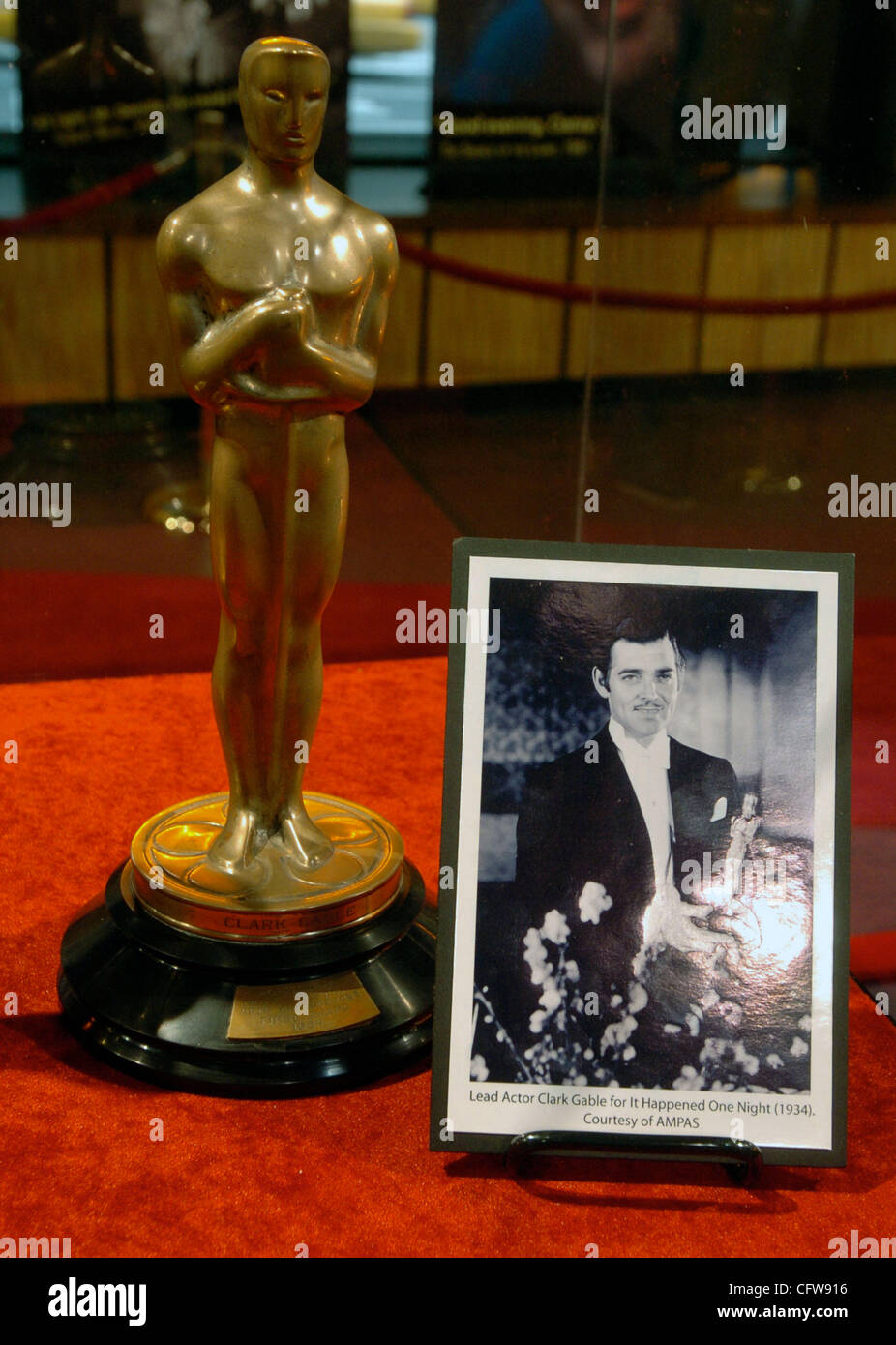 "Meet the Oscars, New York" display at the Times Square television ...