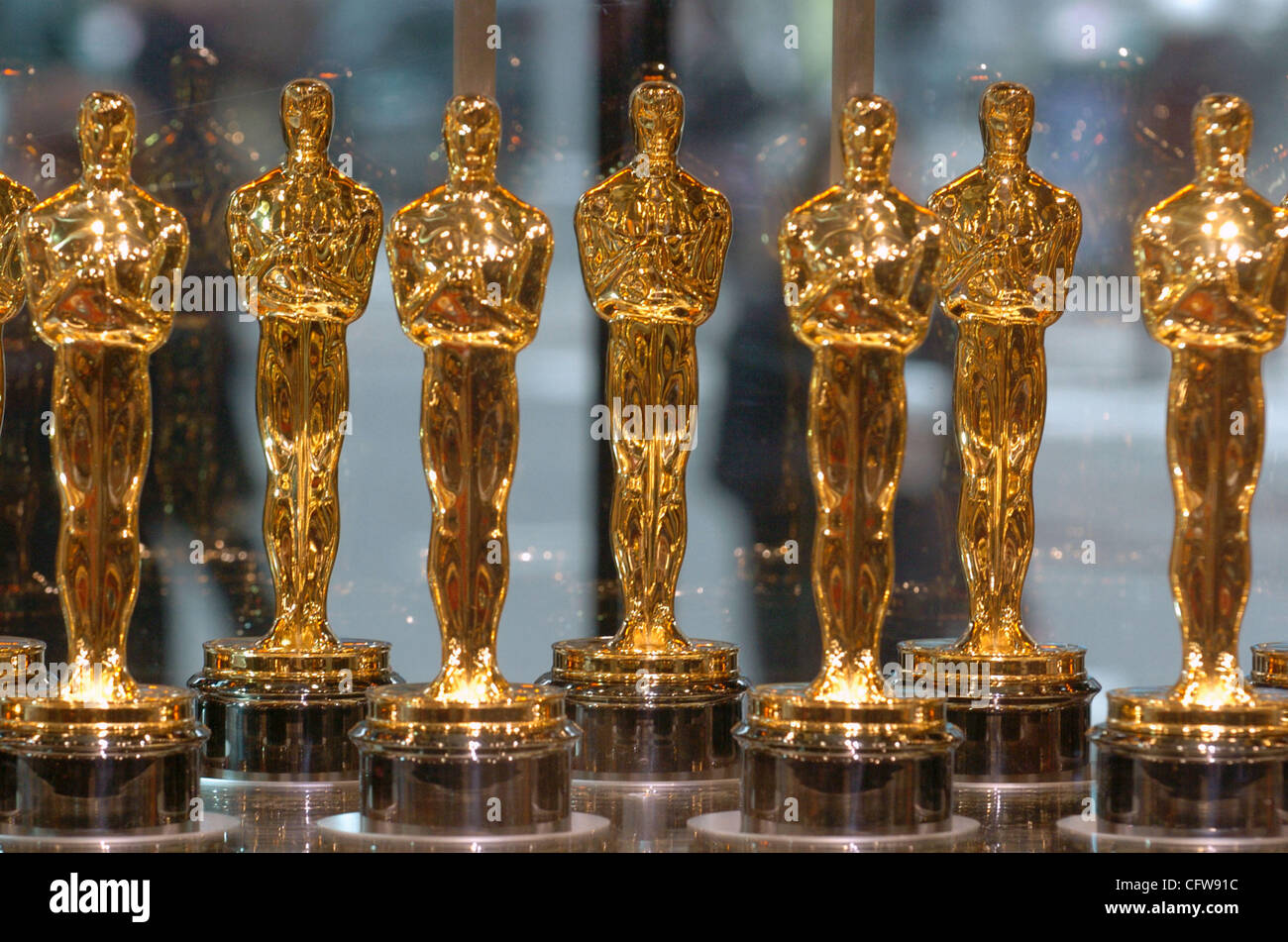 "Meet the Oscars, New York" display at the Times Square television ...