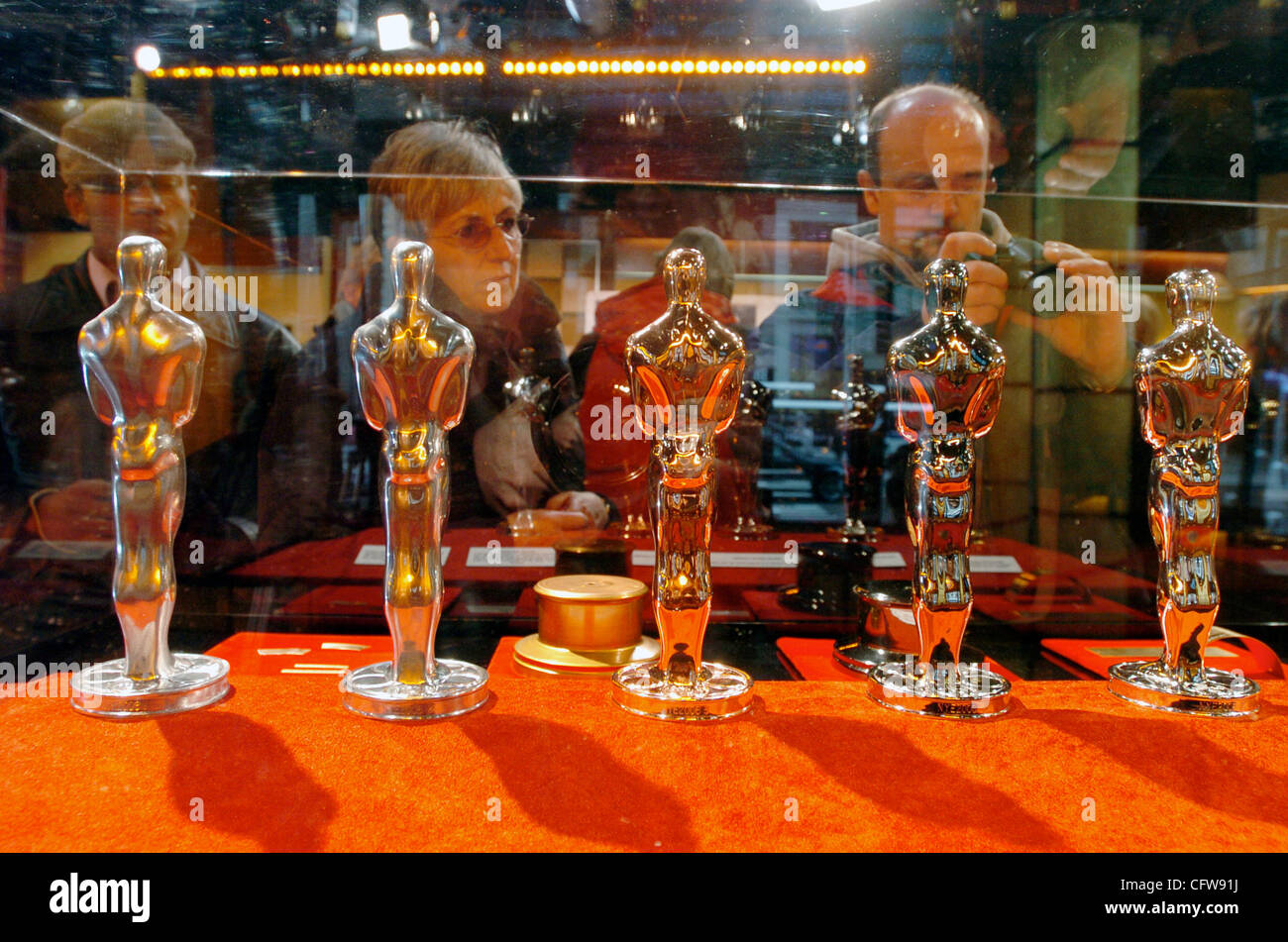 "Meet the Oscars, New York" display at the Times Square television ...