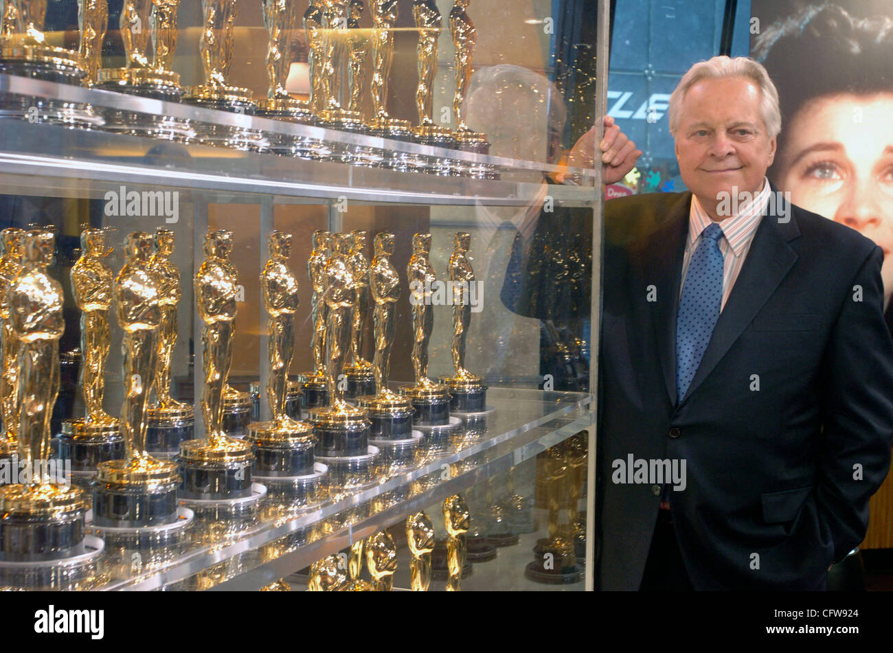 "Meet the Oscars, New York" display at the Times Square television ...