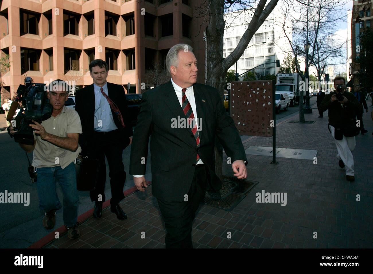 February 14, 2007 San Diego California USA KYLE "DUSTY" FOGGO leaves ...