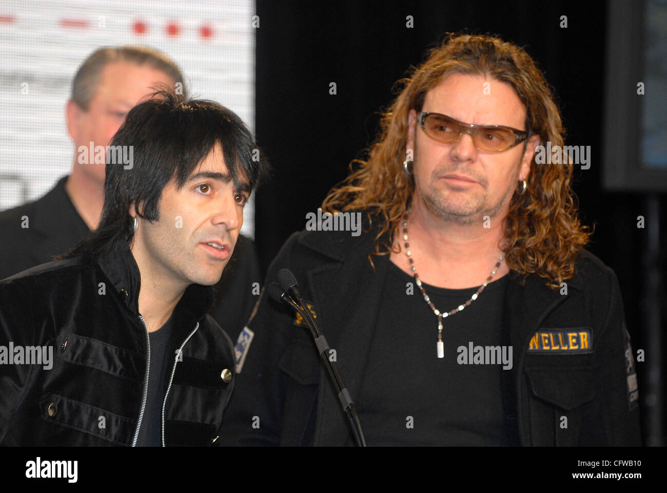 Feb 15, 2007 - Los Angeles, CA, USA - Members of the Grupo Mana speak ...