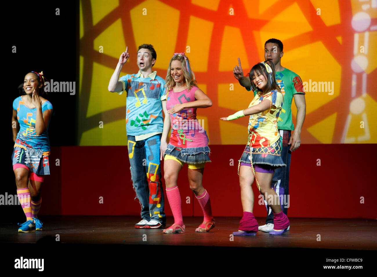 Australian kids group hi5 performing hi-res stock photography and ...