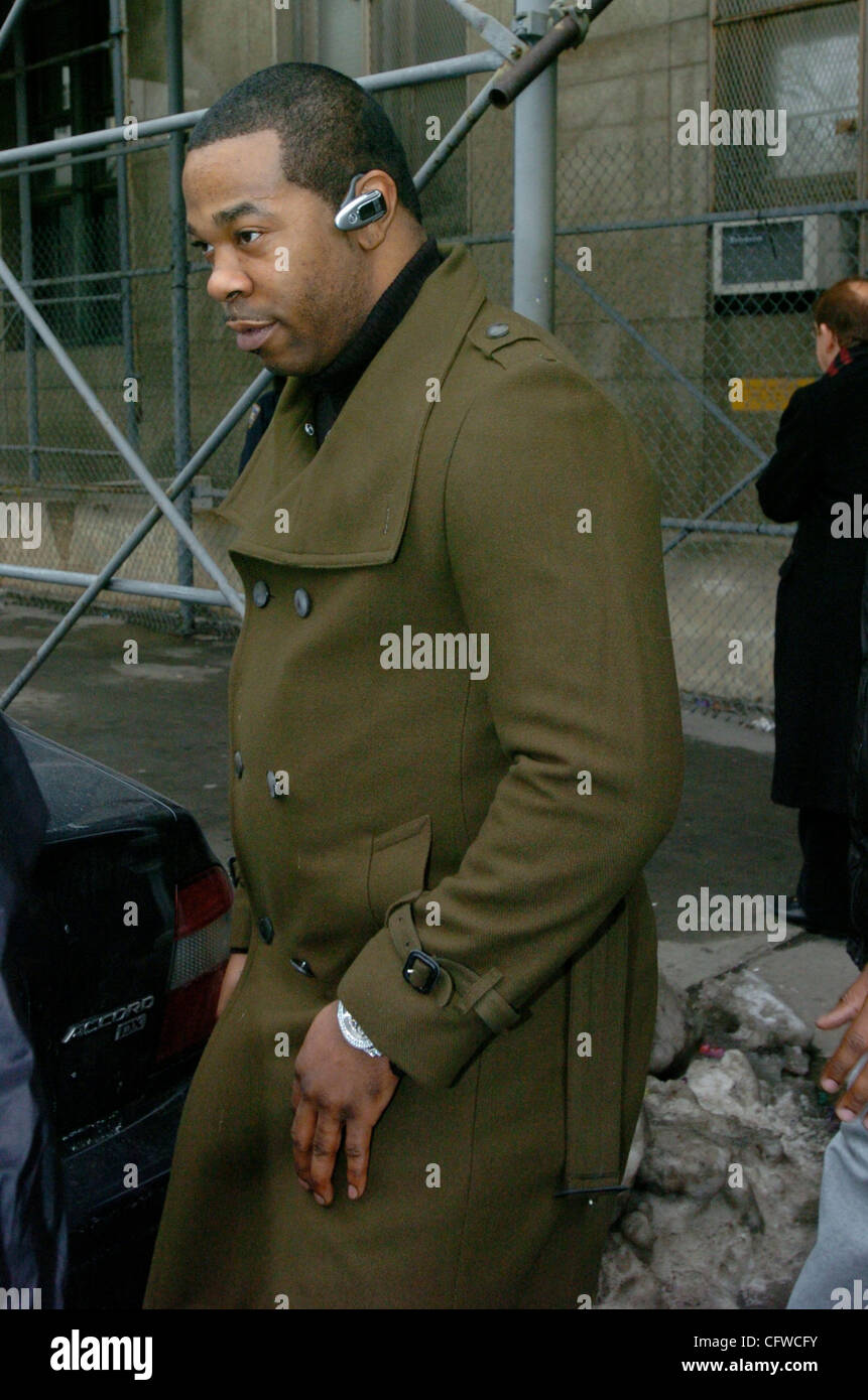 Rapper Busta Rhymes, whose real name is Trevor Smith, exits Manhattan ...