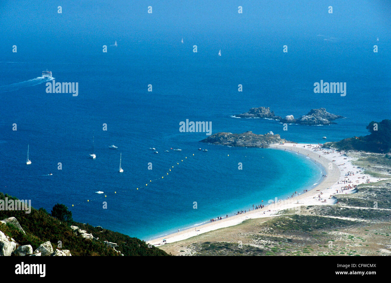 PARQUE NACIONAL DE LAS ISLAS ATLANTICAS. ISLAS CIES VISTA GENERAL DE ...