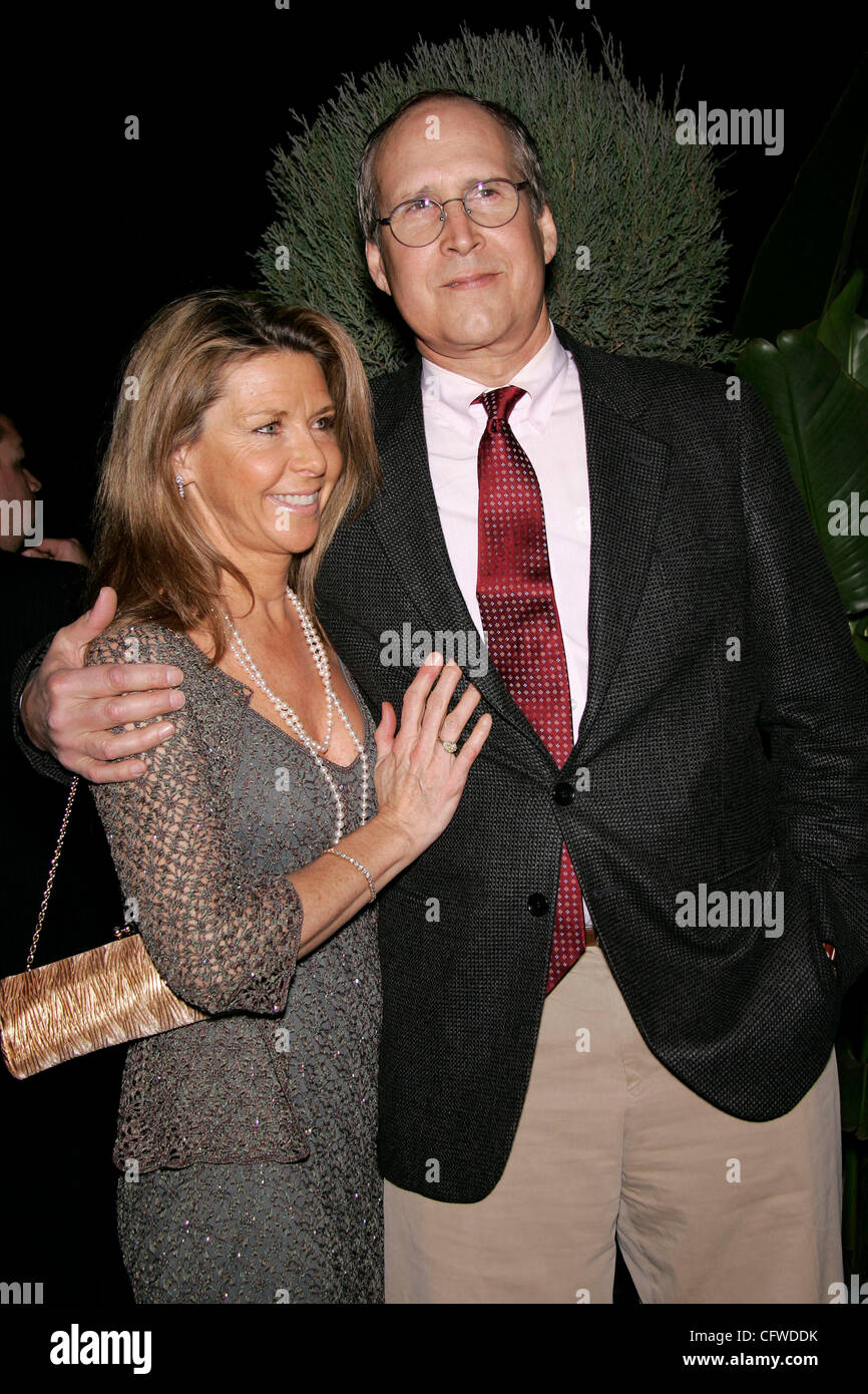 Feb 21, 2007; Hollywood, California, USA; Actor CHEVY CHASE & wife ...
