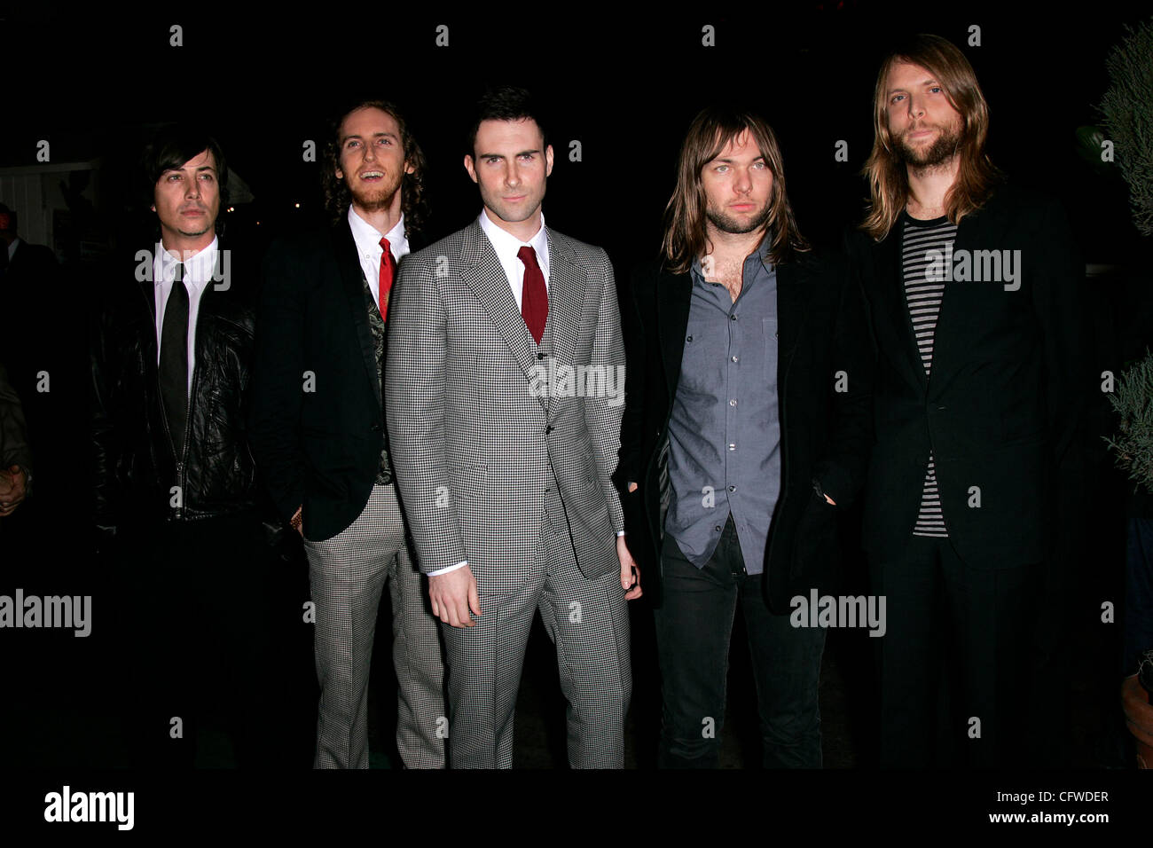 Feb 21, 2007; Hollywood, California, USA; Musical Group MAROON 5 at the ...