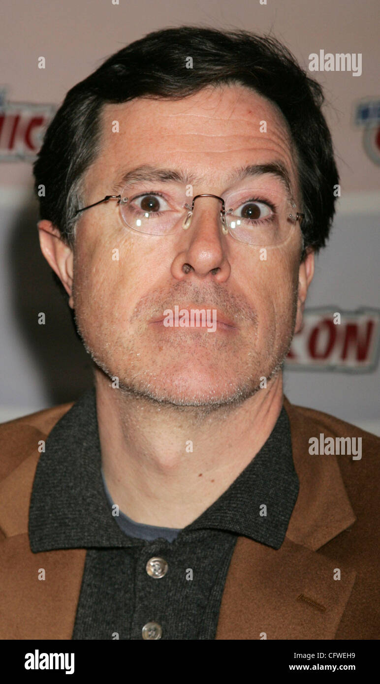 Feb 23, 2007; New York, NY, USA; Comedian STEPHEN COLBERT promotes 'Tek ...