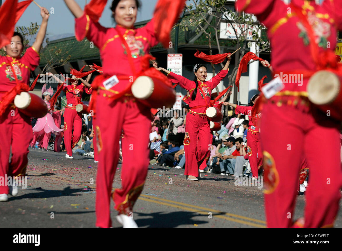 The Chinese New Year "Golden Dragon Parade," in the streets of ...