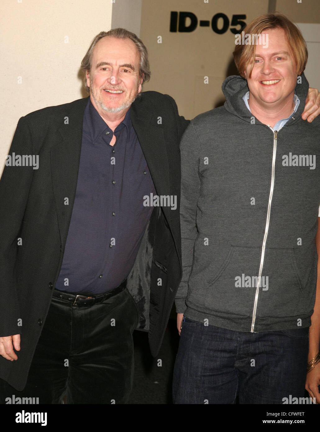 Feb 24, 2007; New York, NY, USA; Directors WES CRAVEN and his son ...