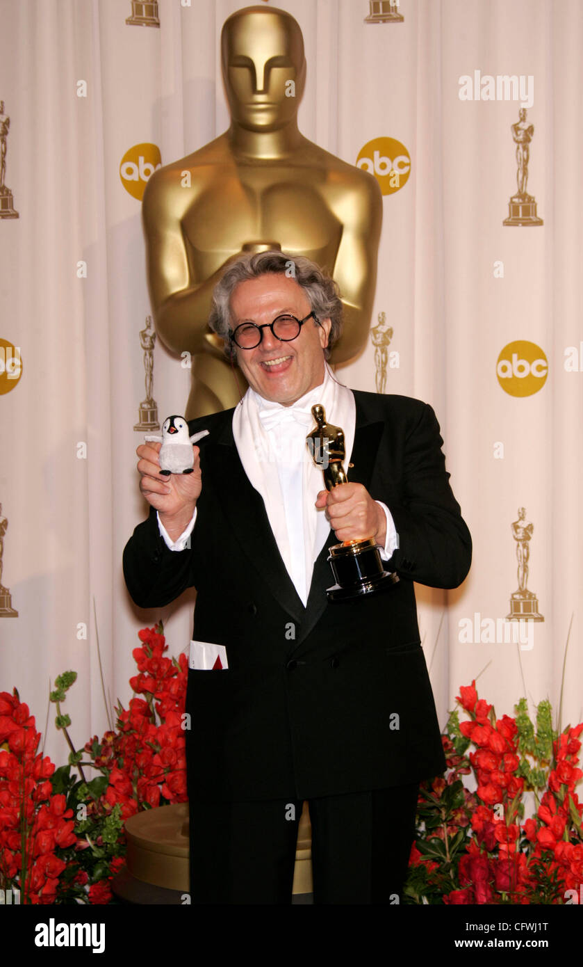 Feb 25, 2007 - Los Angeles, CA, USA - OSCARS 2007: GEORGE MILLER with ...