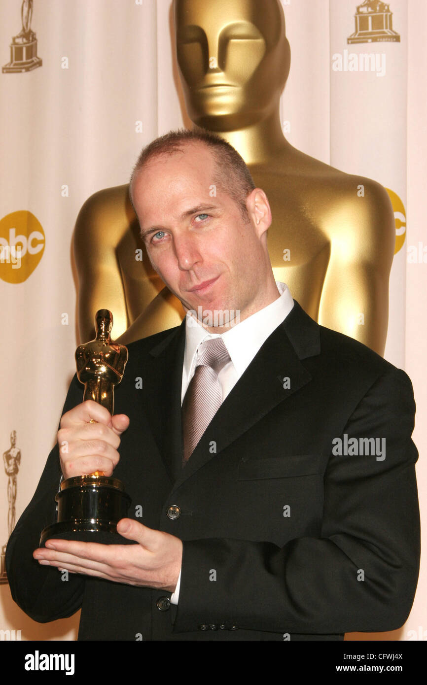 Feb 25, 2007 - Hollywood, CA, USA - OSCARS 2007: MICHAEL ARNDT, winner ...