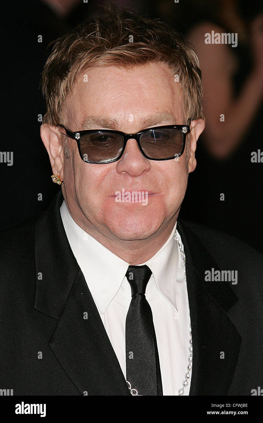 © 2007 Jerome Ware/Zuma Press ELTON JOHN during arrivals at the 2007 ...