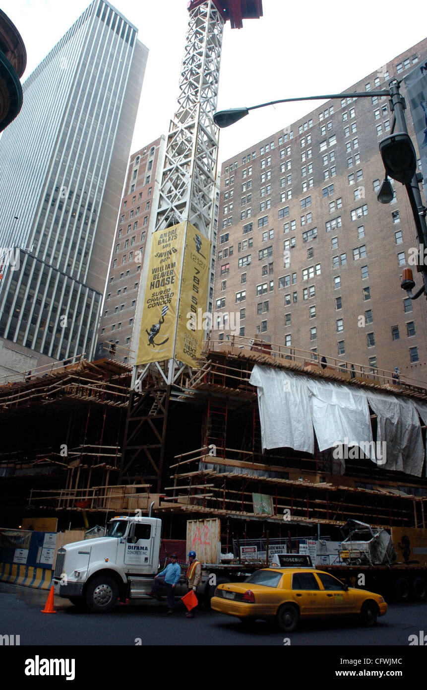 The construction site of developer Andre Balazs' William Beaver House ...