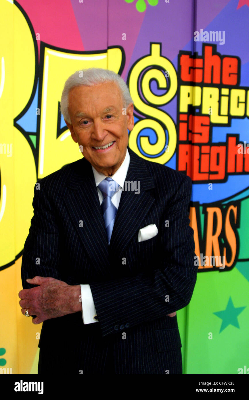 Feb 28, 2007; Los Angeles, CA, USA; BOB BARKER, longtime host of The Price Is Right , tapes a ...