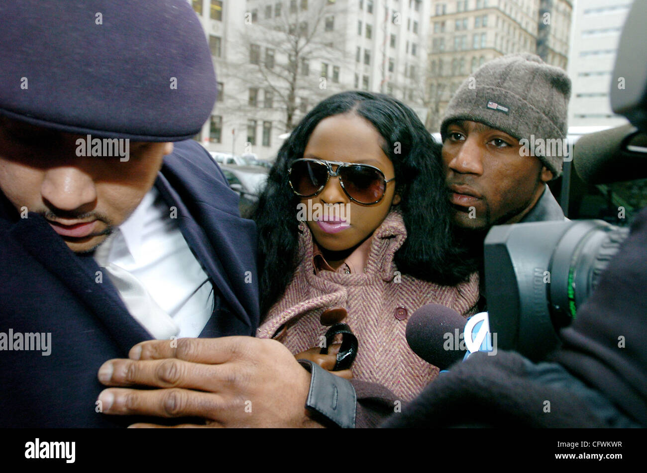 Hip Hop singer Foxy Brown, whose real name is Inga Merchand, arrives to ...