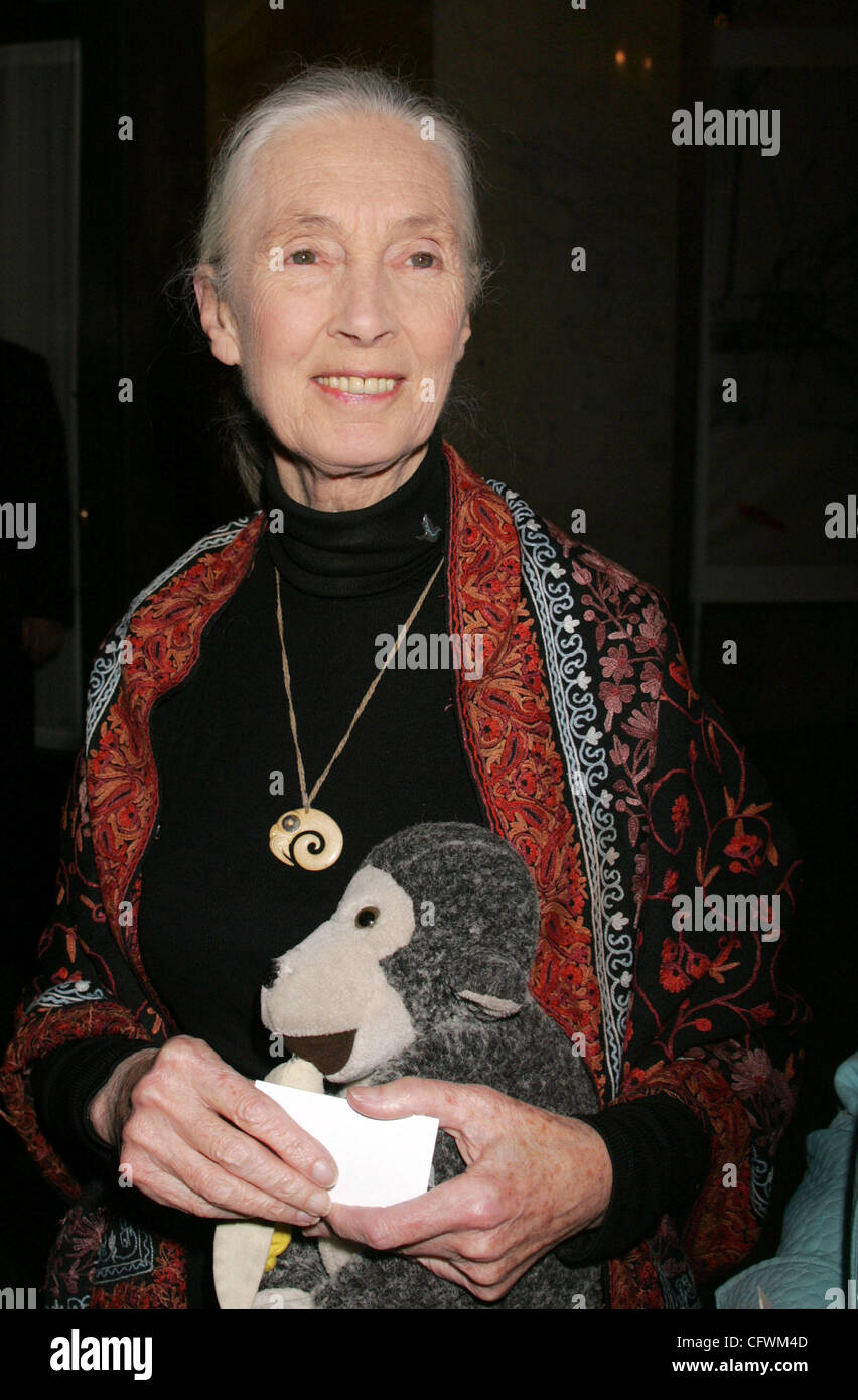 Mar 01, 2007; New York, NY, USA; Primatologist DR. JANE GOODALL at the ...
