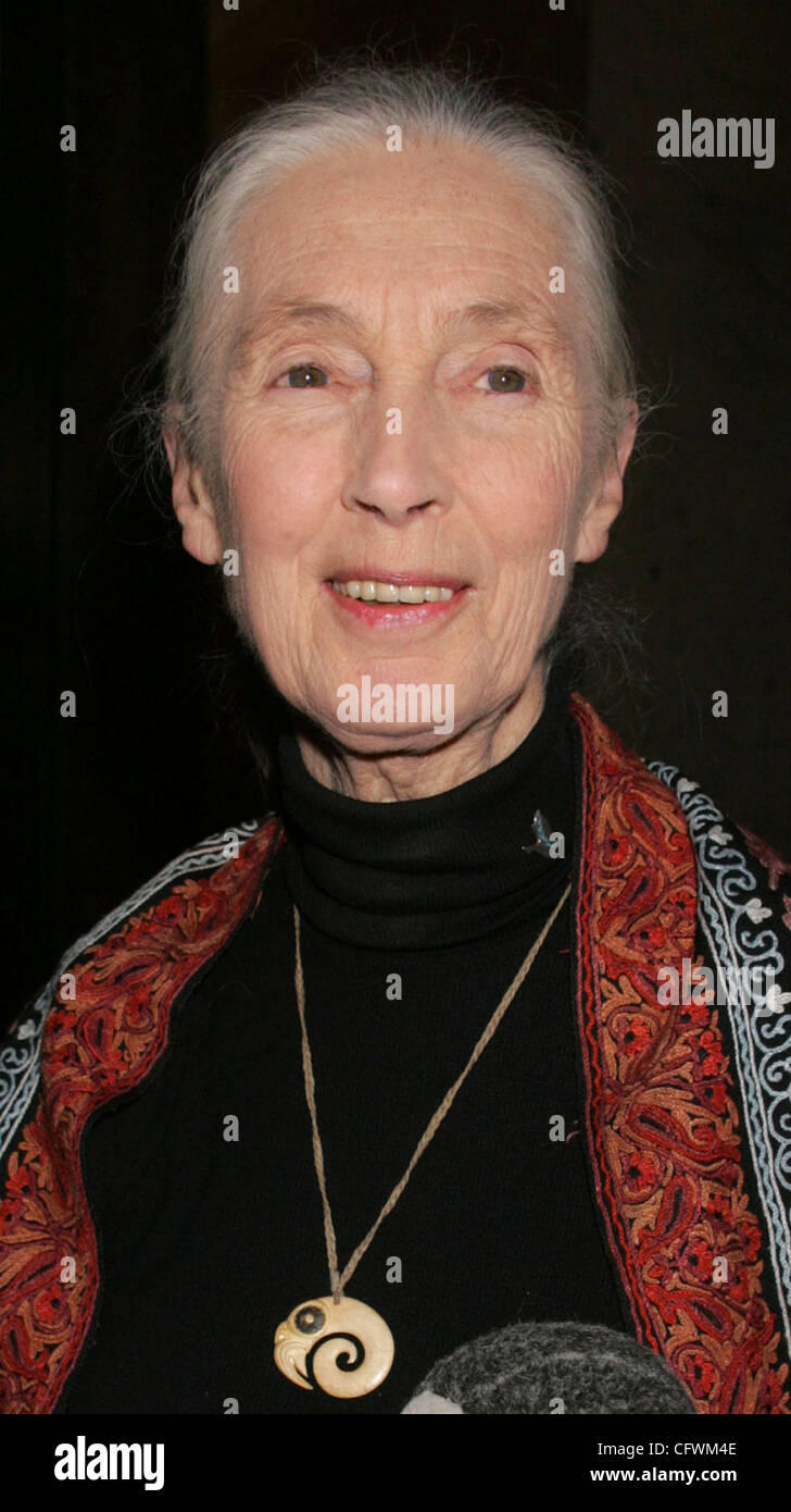 Mar 01, 2007; New York, NY, USA; Primatologist DR. JANE GOODALL at the ...