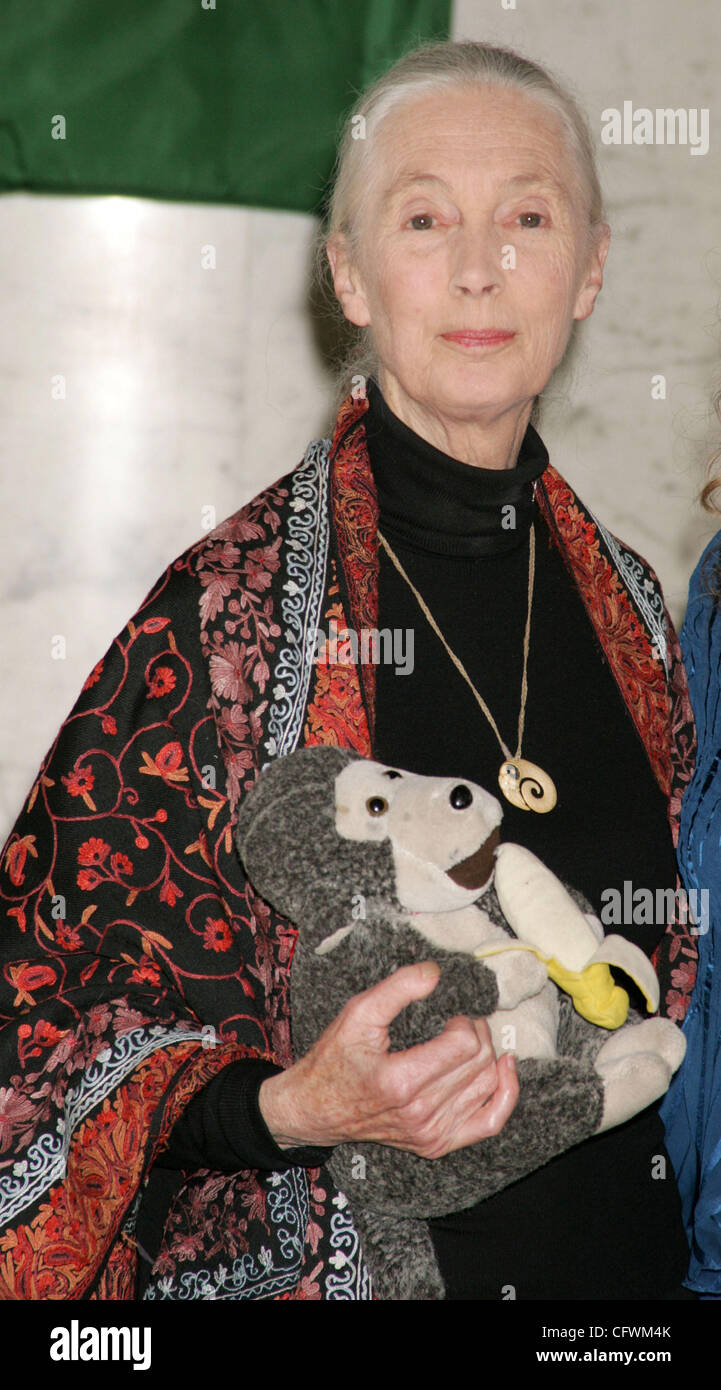 Mar 01, 2007; New York, NY, USA; Primatologist DR. JANE GOODALL at the ...