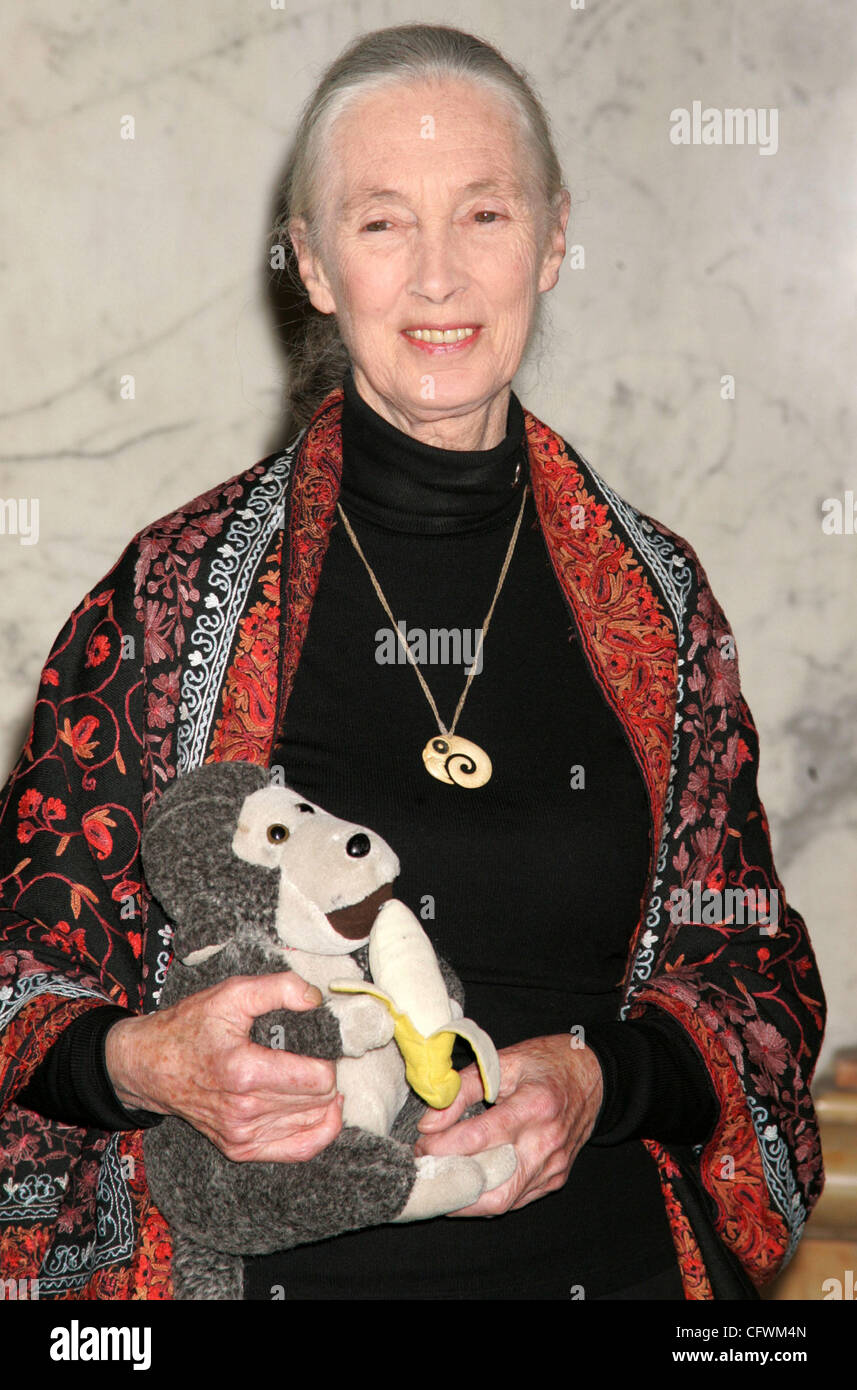 Mar 01, 2007; New York, NY, USA; Primatologist DR. JANE GOODALL at the ...