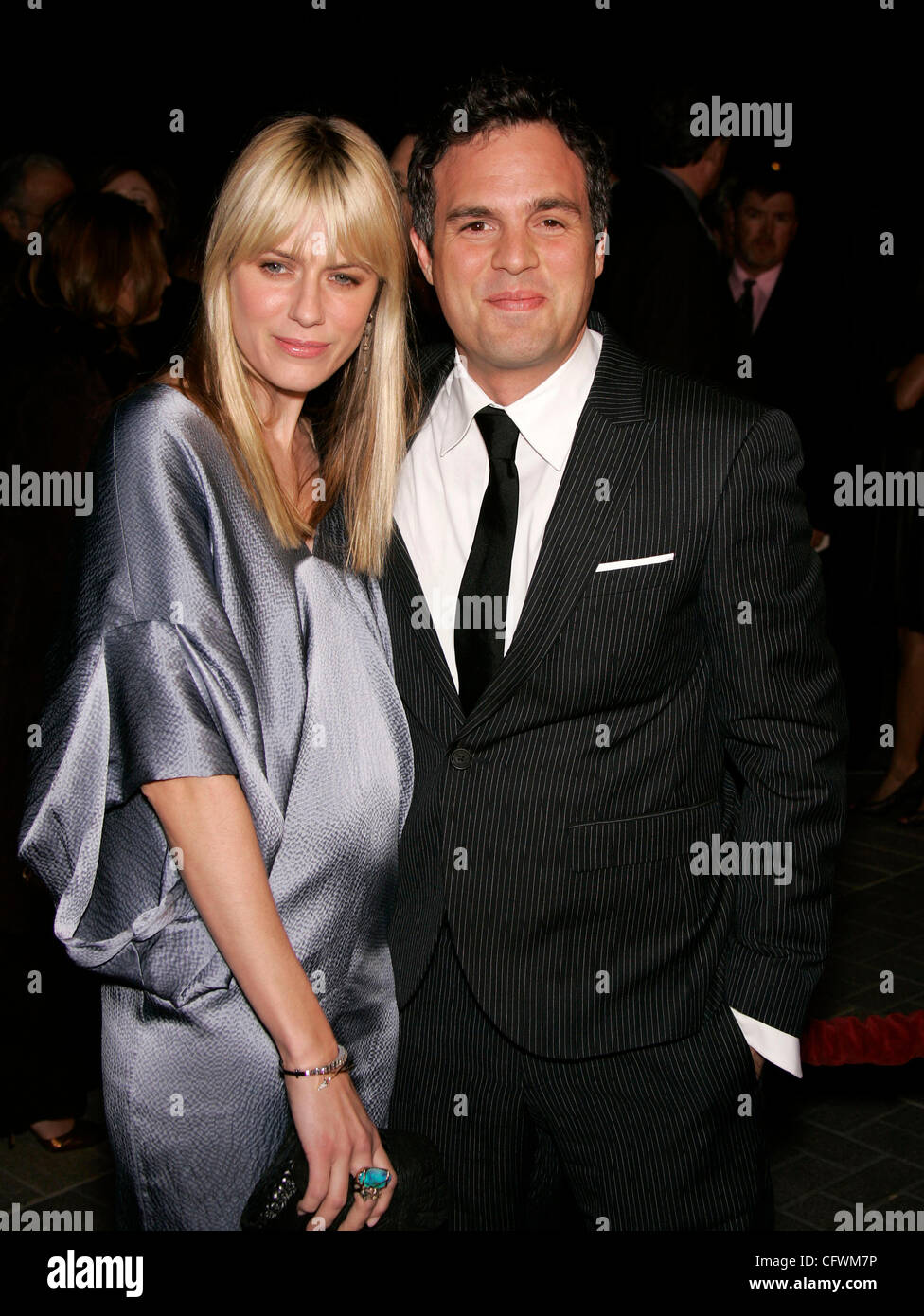 Mar 1, 2007; Hollywood, California, USA; Actor MARK RUFFALO & wife ...