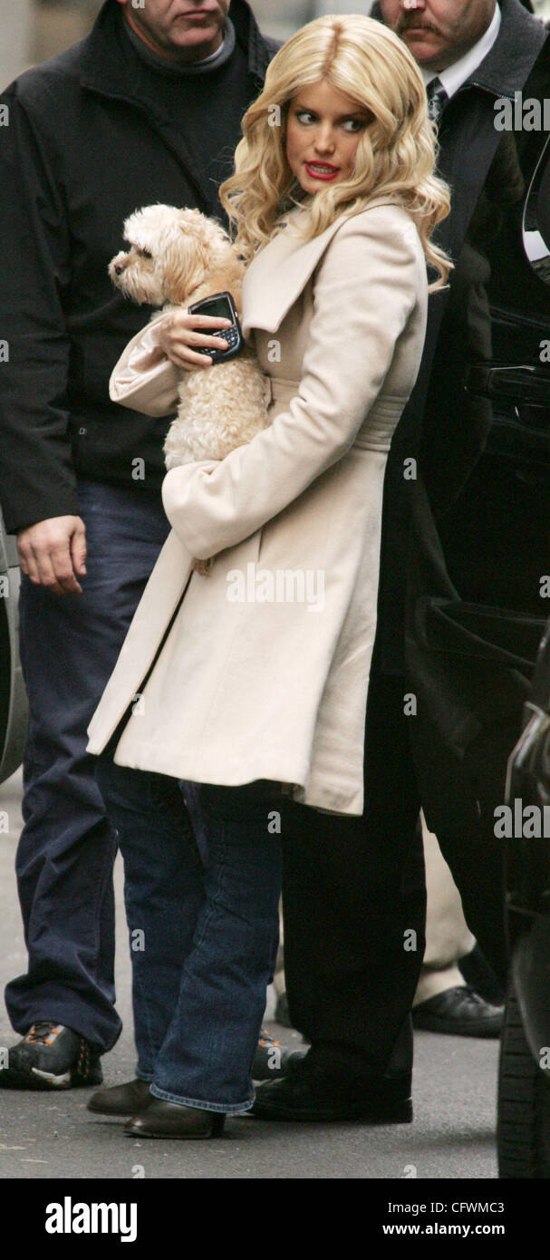 Mar 01, 2007; New York, NY, USA; Actress/singer JESSICA SIMPSON with ...