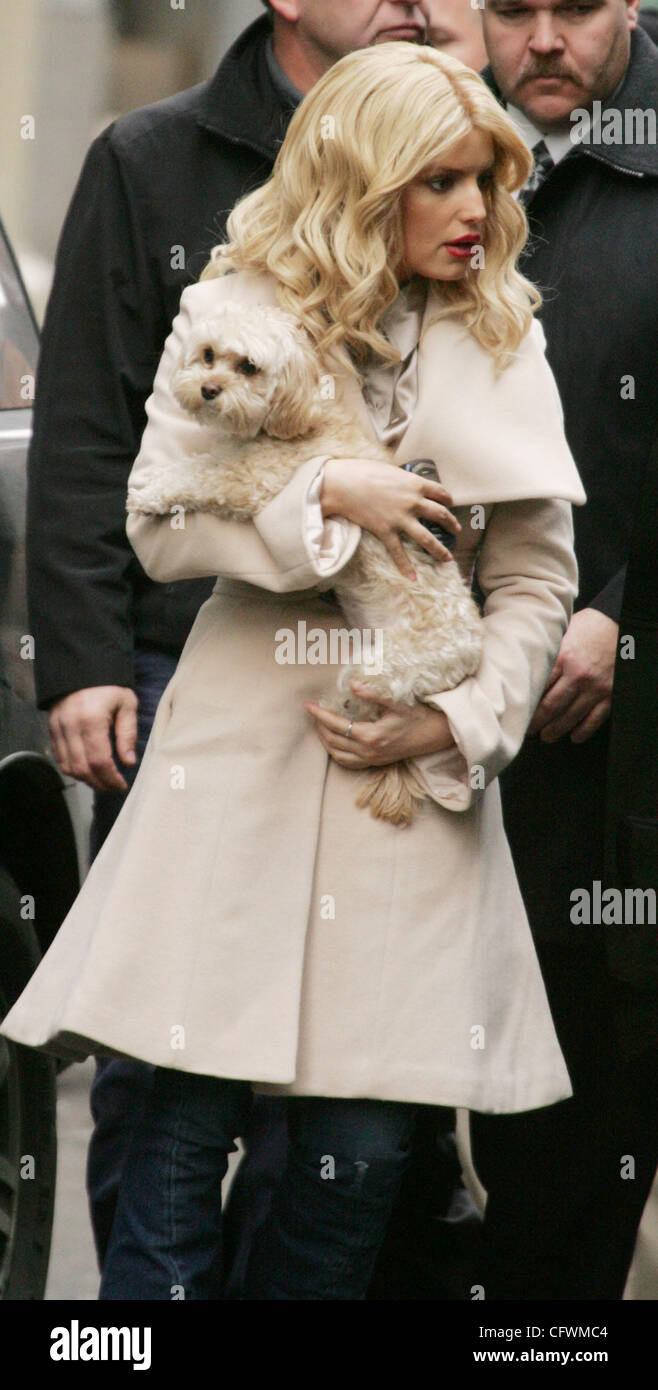 Mar 01, 2007; New York, NY, USA; Actress/singer JESSICA SIMPSON with ...