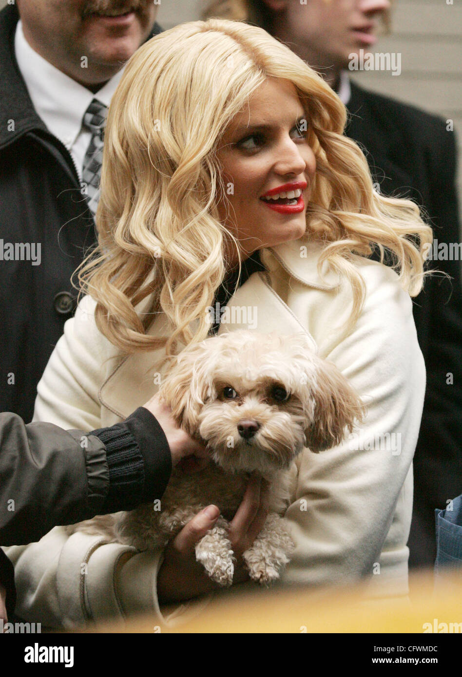 Mar 01, 2007; New York, NY, USA; Actress/singer JESSICA SIMPSON with ...