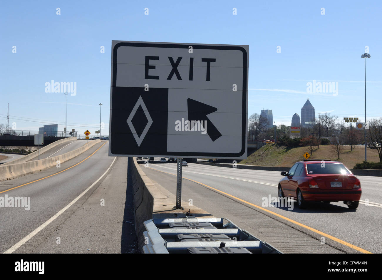HOV exit in Atlanta where bus travelled moments before plunging 40 feet ...